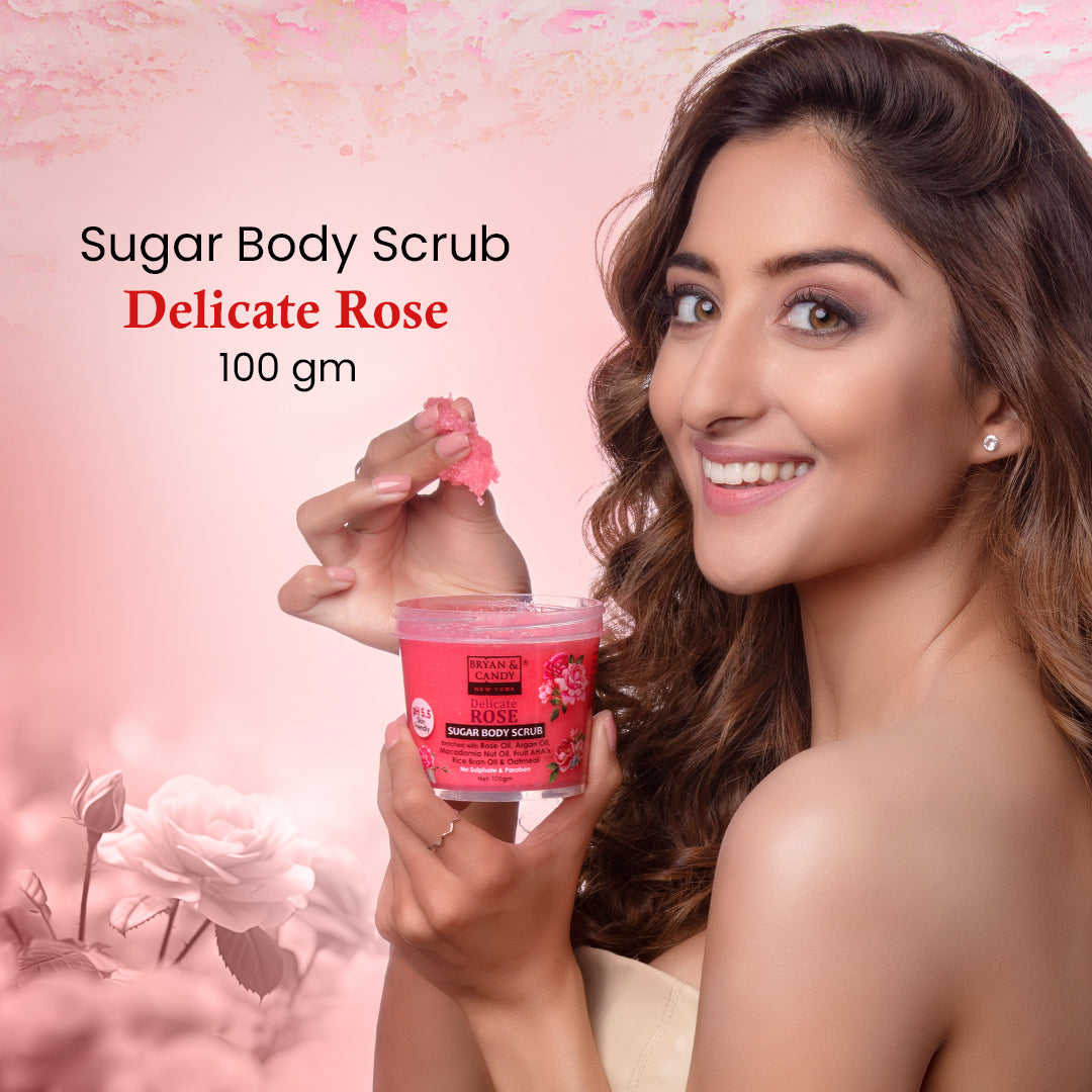 Buy Rose Sugar Body Scrub Online | Bryan & Candy – BRYAN & CANDY