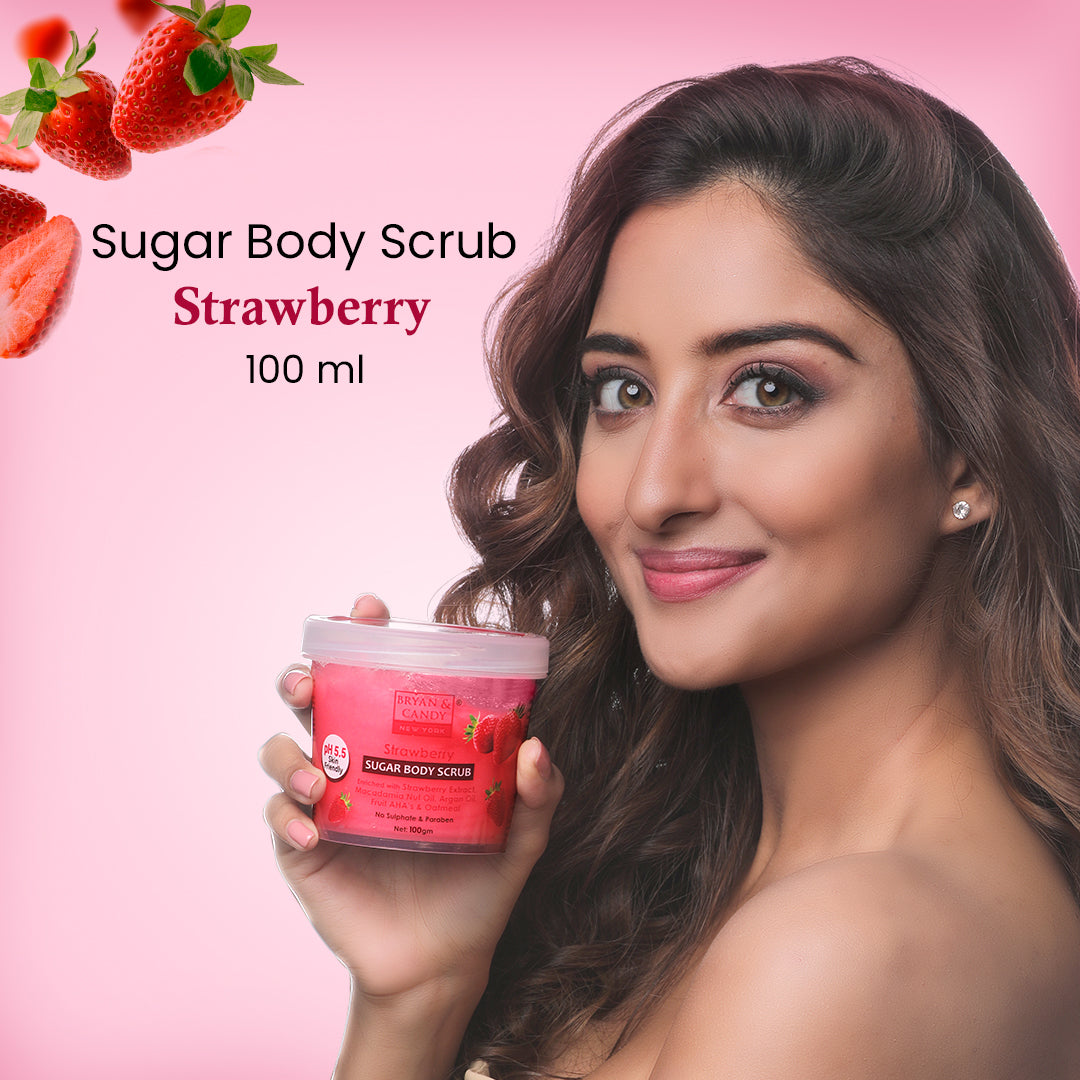 Buy Strawberry Sugar Body Scrub Online | Bryan & Candy – BRYAN & CANDY