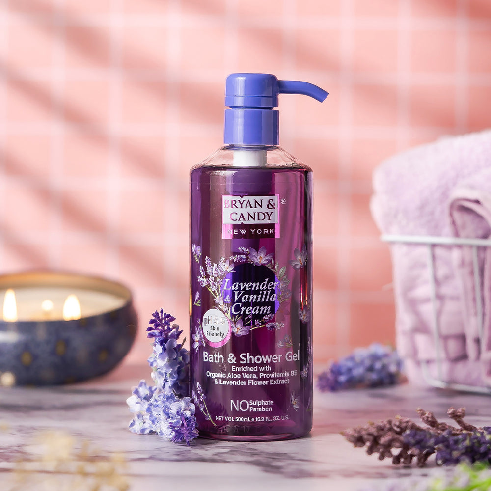 Buy Lavender Vanilla Bath Shower Gel Online Bryan and Candy BRYAN CANDY